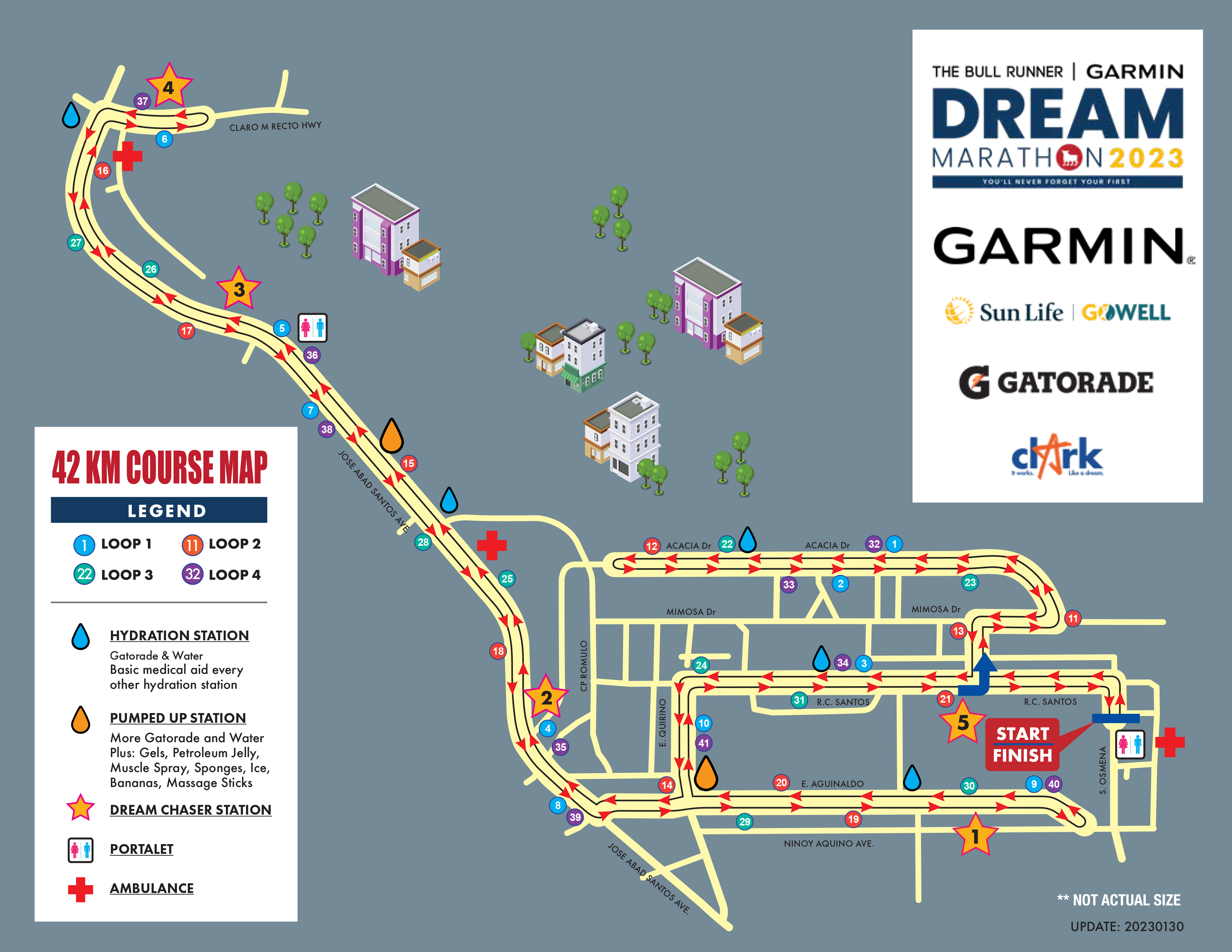 TBR Dream Marathon » Course Map